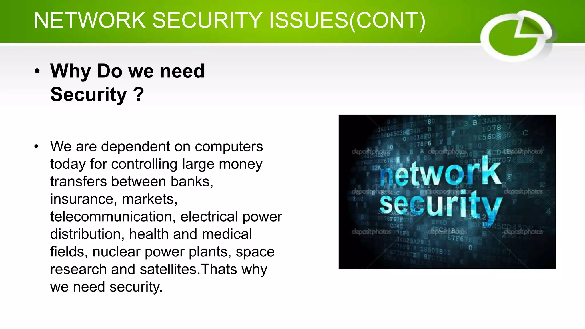 Network Security Issues Pptx Computer Networking Computing