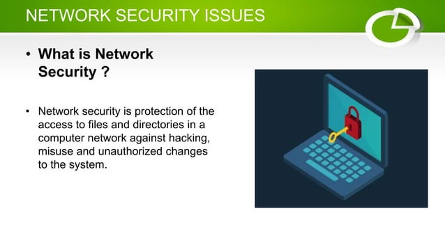 Network Security Issues | PPTX | Computer Networking | Computing