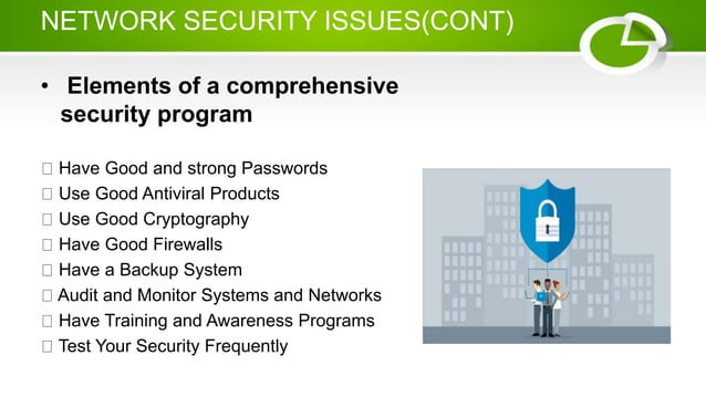 Network Security Issues | PPTX | Computer Networking | Computing
