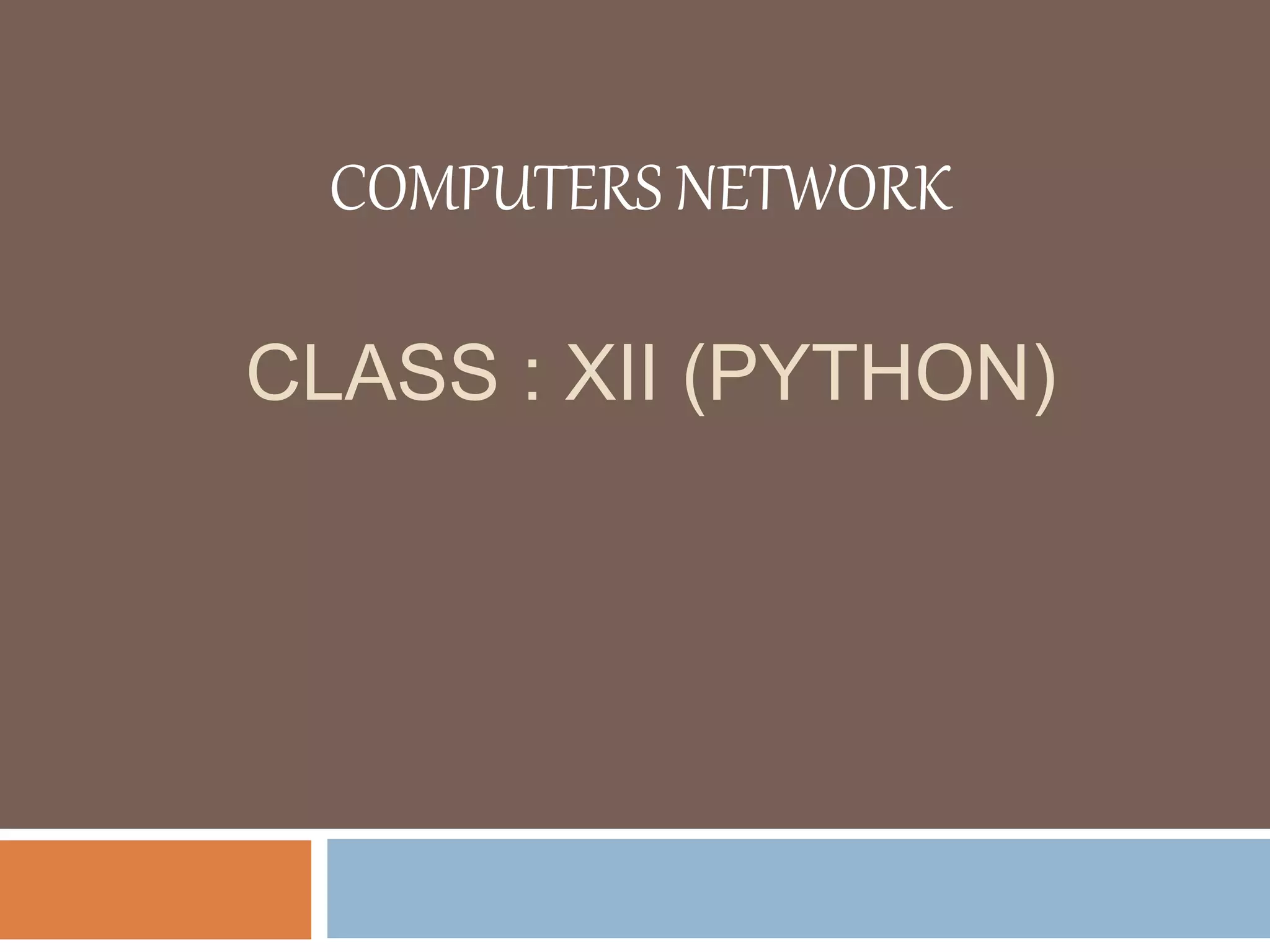 Network | PPT
