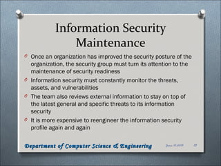 Network security & information security maintainence modified | PPT