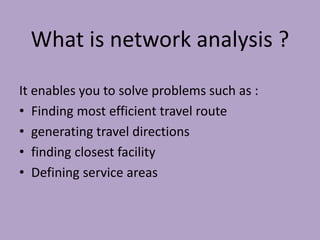 Network analysis for shortest optimum path | PPTX