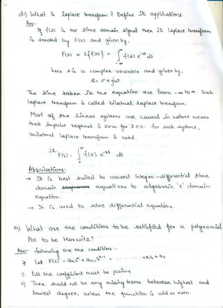 Network analysis and synthesis question and answer... | PDF