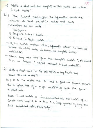 Network analysis and synthesis question and answer... | PDF