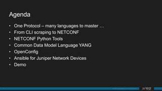 TIAD 2016 : Network automation with Ansible and OpenConfig/YANG | PPT