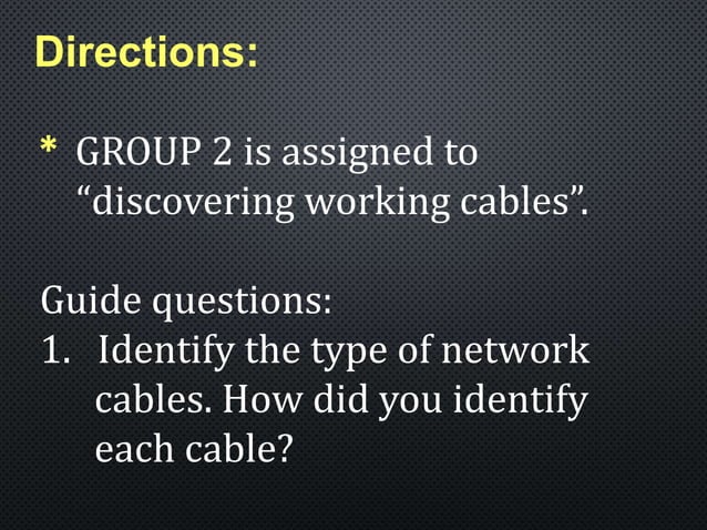 Network Cable Splicing | PPTX | Educational Assessment | Education