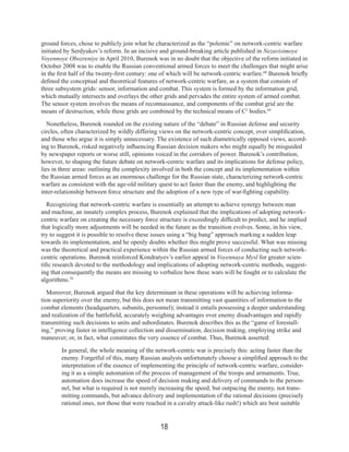 Russian Perspective on Network-Centric Warfare | PDF