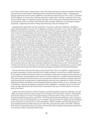 Russian Perspective on Network-Centric Warfare | PDF