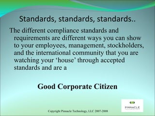 Robert Drobish - 1Velocity Network Compliance Lunch | PPT