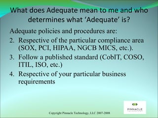 Robert Drobish - 1Velocity Network Compliance Lunch | PPT