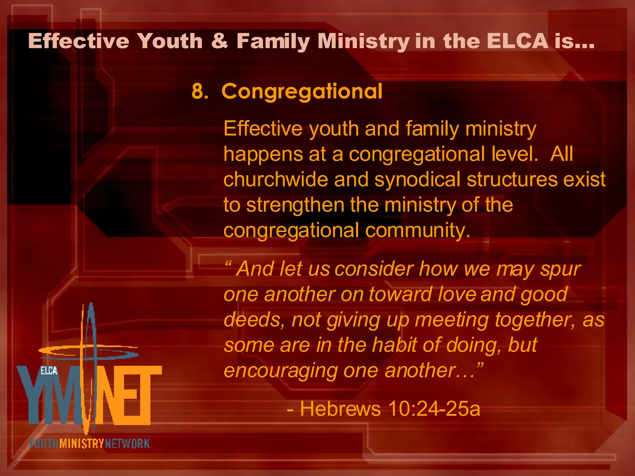 Network Definition of Youth and Family MInistry | PPT