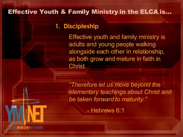 Network Definition of Youth and Family MInistry | PPT