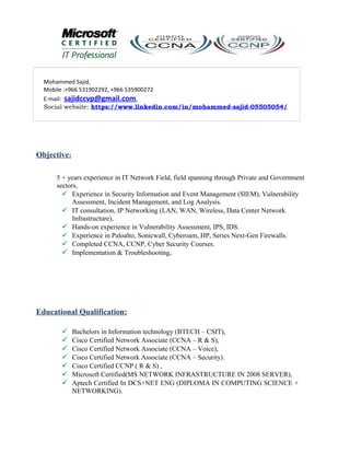 Network Engineer CV | PDF