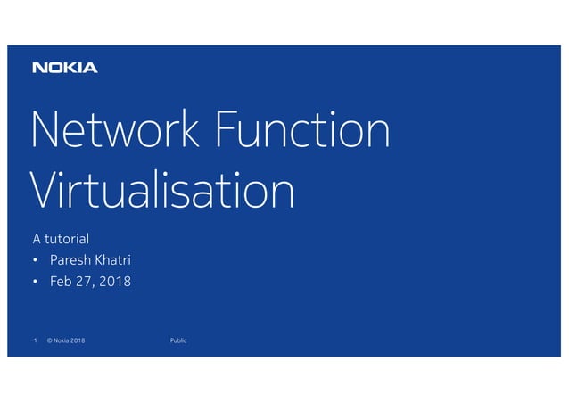 Network Function Virtualisation A Tutorial Pdf