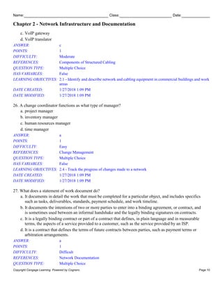 Network+ Guide to Networks 8th Edition West Test Bank | PDF | Computer ...