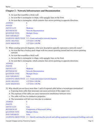 Network+ Guide to Networks 8th Edition West Test Bank | PDF | Computer ...
