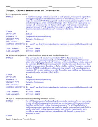 Network+ Guide to Networks 8th Edition West Test Bank | PDF | Computer ...