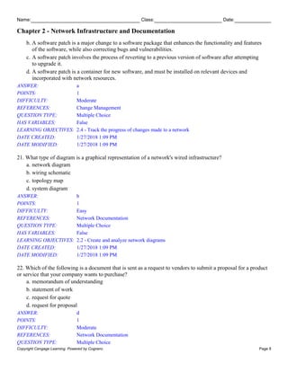 Network+ Guide to Networks 8th Edition West Test Bank | PDF | Computer ...