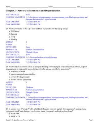 Network+ Guide to Networks 8th Edition West Test Bank | PDF | Computer ...