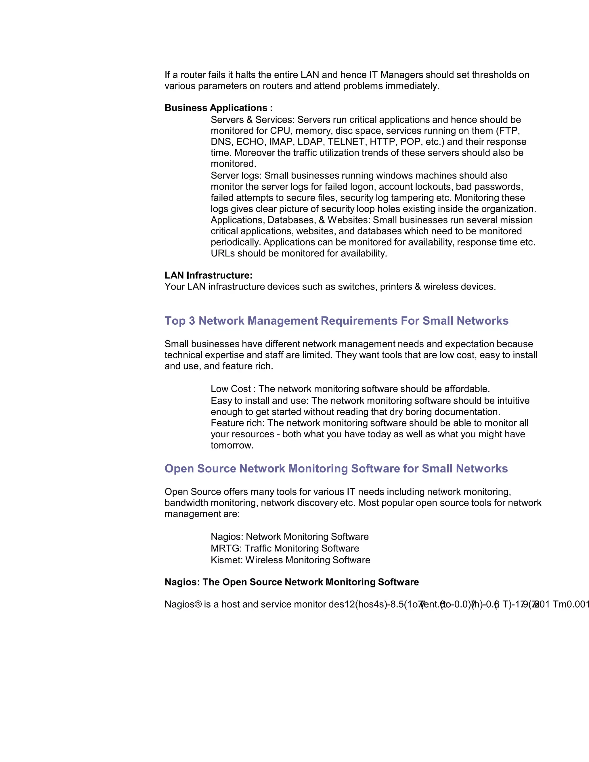 Network Monitoring Tools | PDF