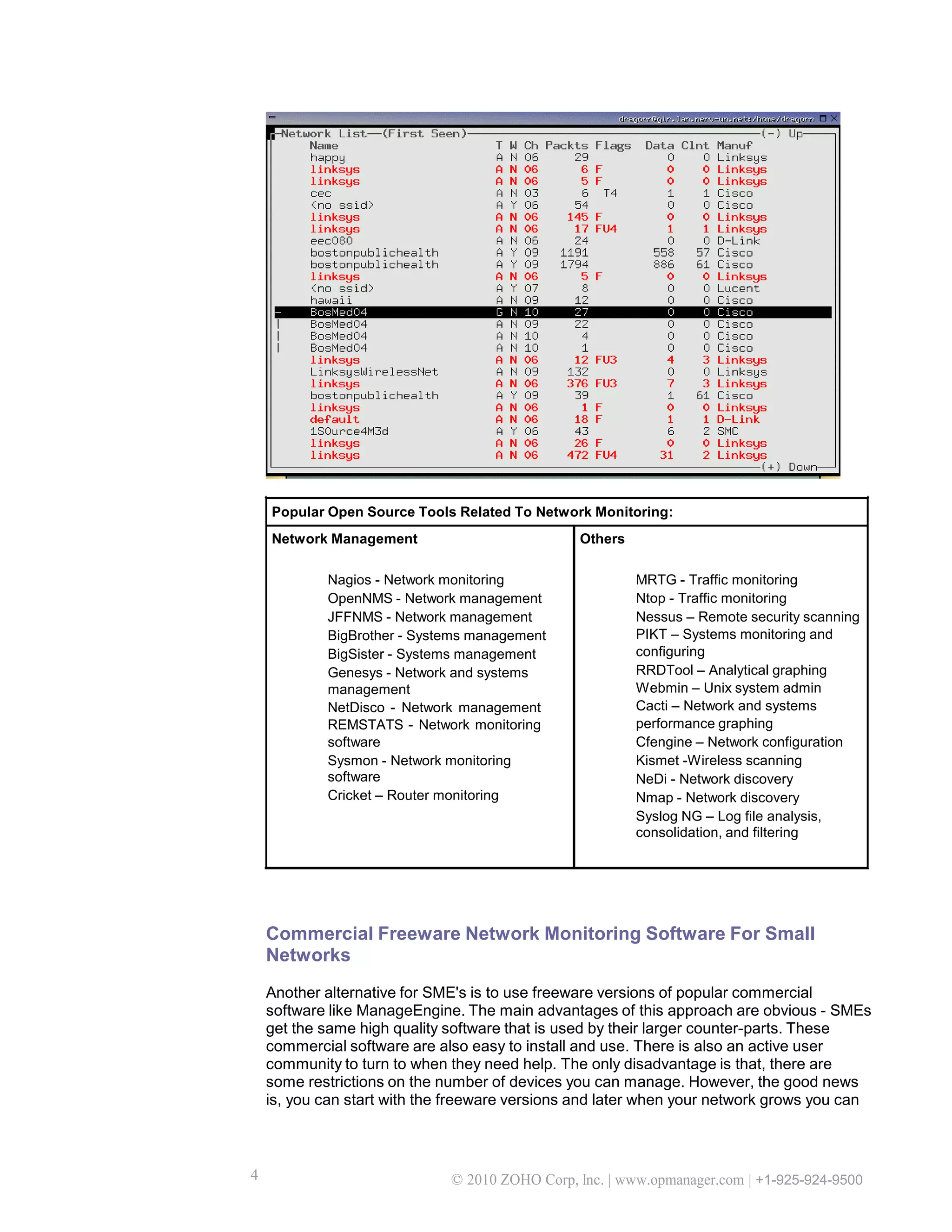 Network Monitoring Tools | PDF