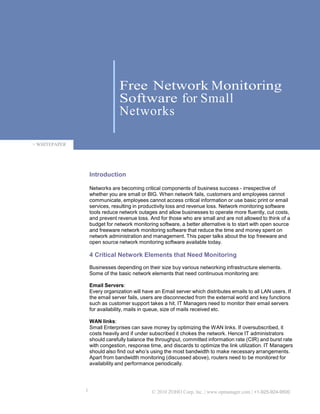 Network Monitoring Tools | PDF