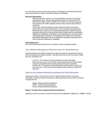 Network Monitoring Tools | PDF