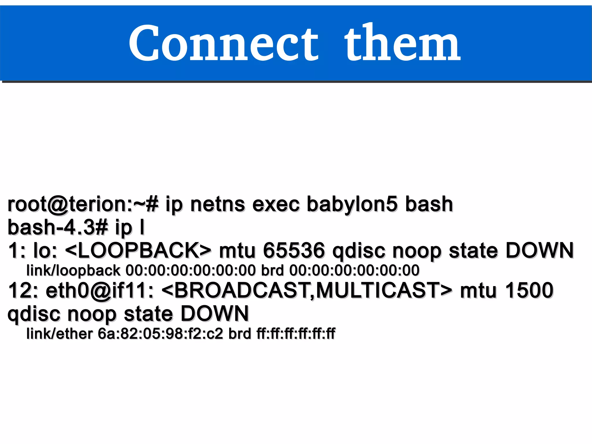 Network namespaces | PPT