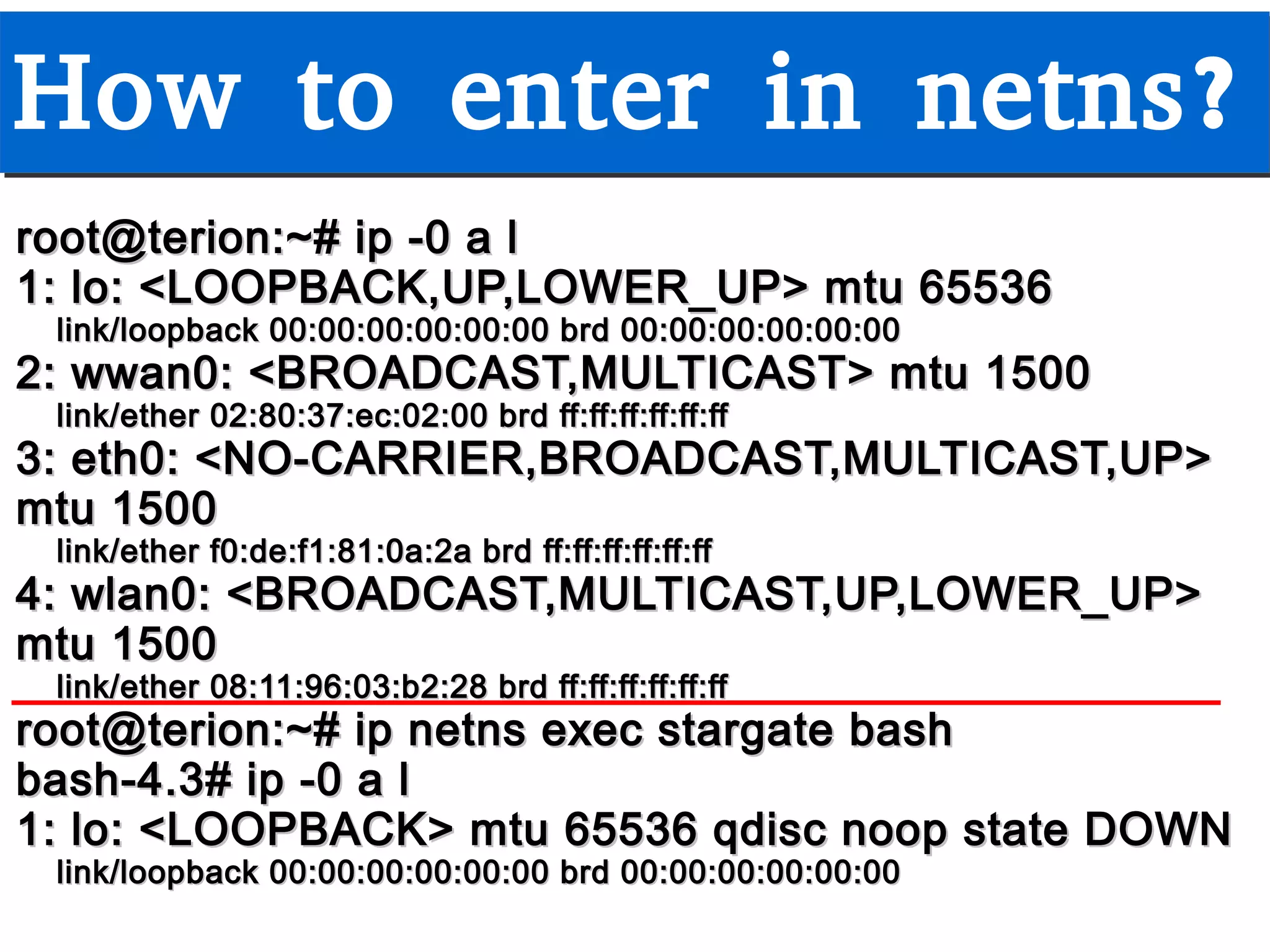 Network namespaces | PDF
