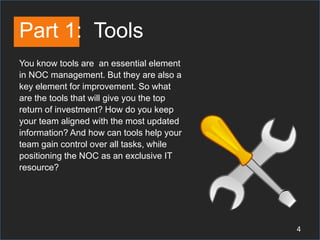 Network Operation Center Best Practices | PDF