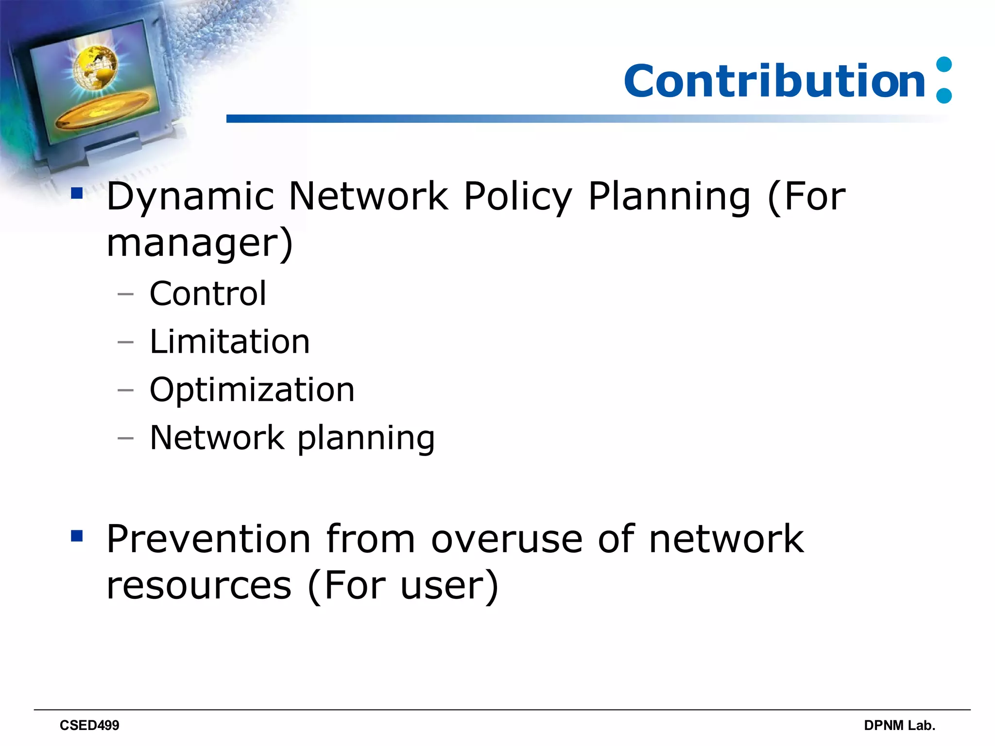 Network Performance Forecasting System Ppt