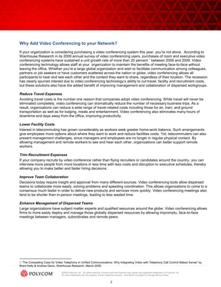 Network Planning Worksheets for Video Conferencing | PDF