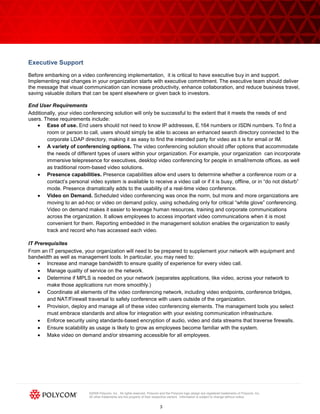 Network Planning Worksheets for Video Conferencing | PDF