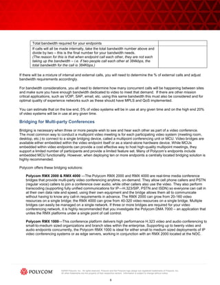 Network Planning Worksheets for Video Conferencing | PDF