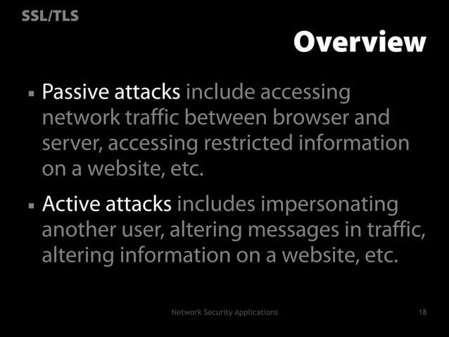 Network Security Applications