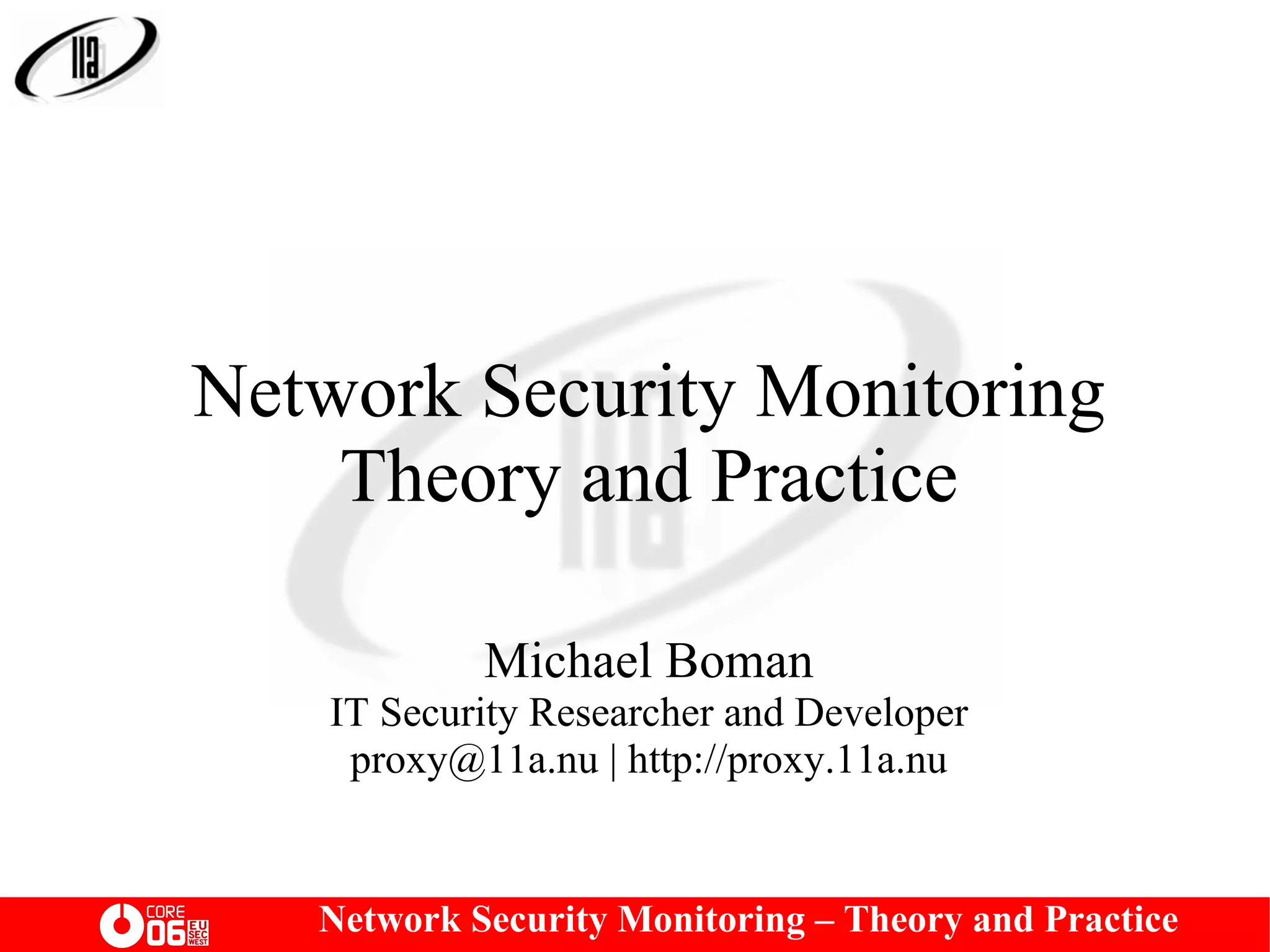 Network Security Monitoring - Theory and Practice | PDF