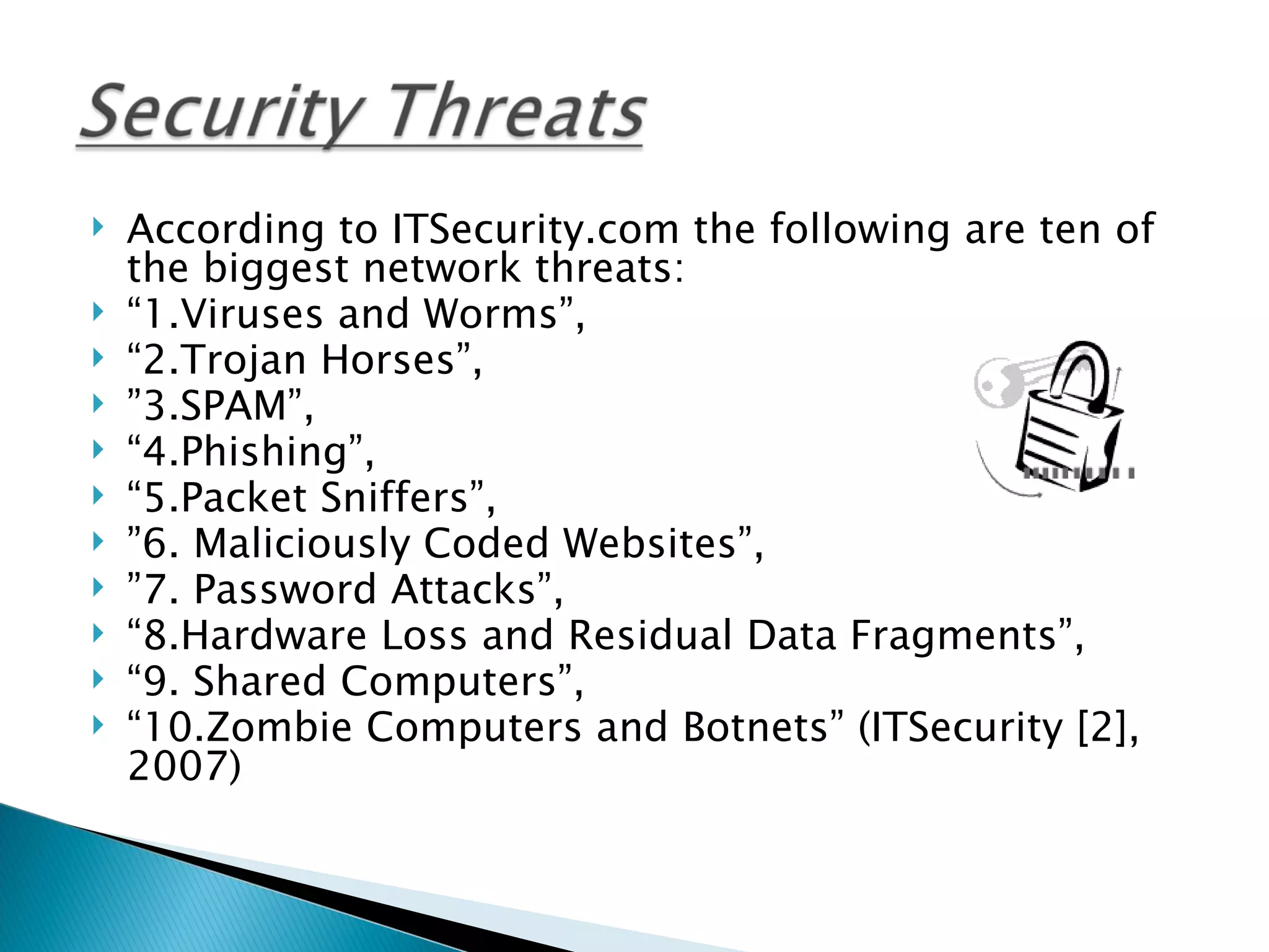 Network Security Threats and Solutions | PPT