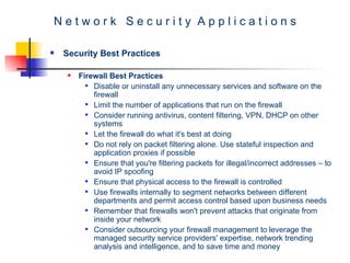 Network Security Tools and applications | PPT
