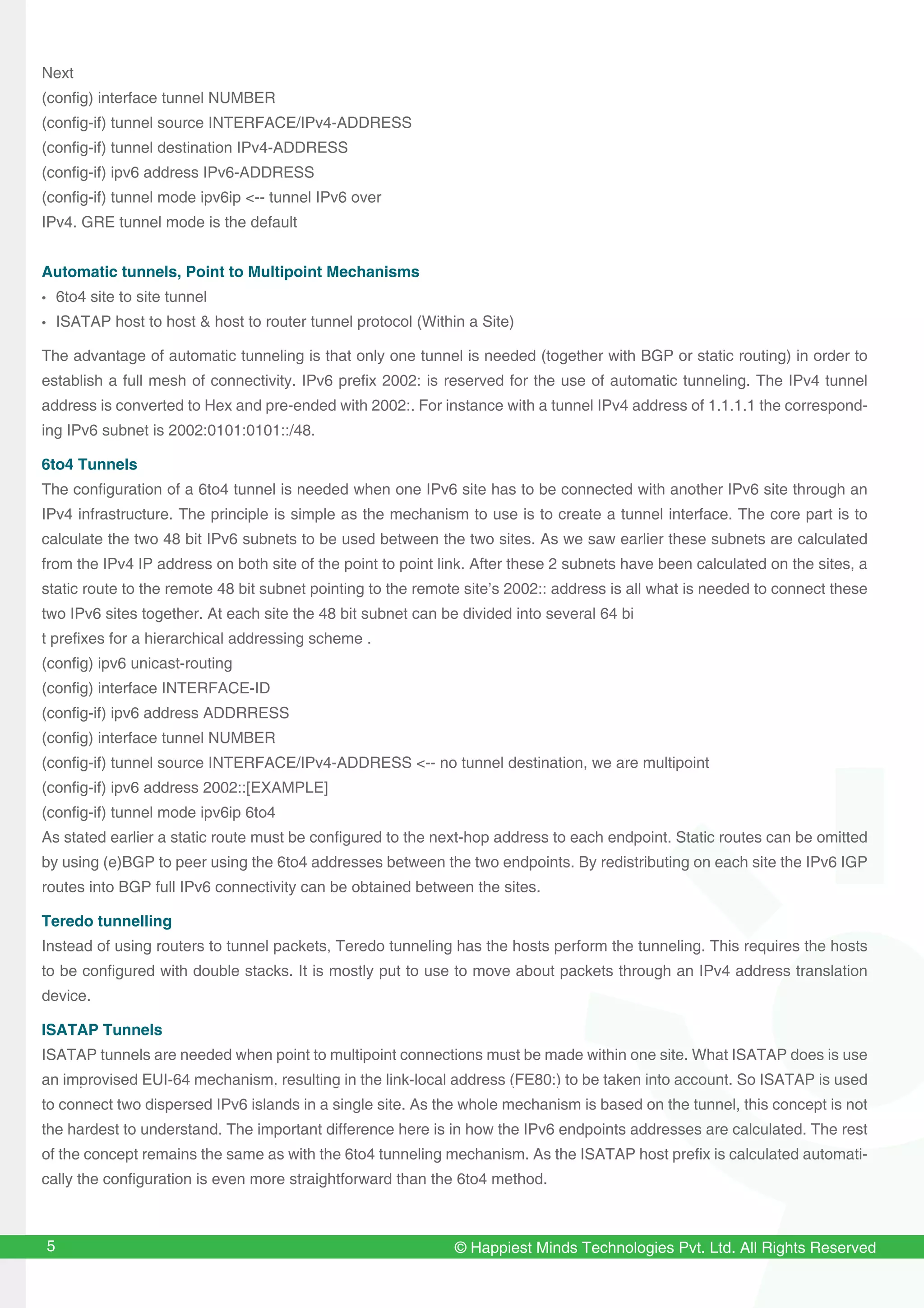 Whitepaper: Network transitioning from IPv4 to IPv6 Document - Happiest ...