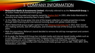 Network 18 media & investment ltd | PPTX