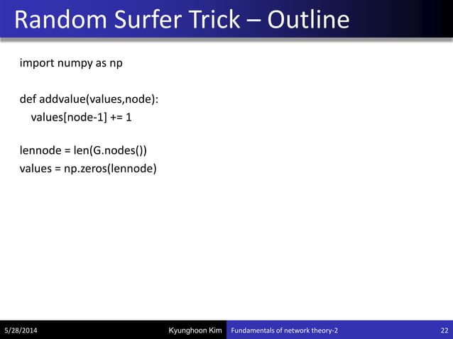 (Tentative) Network Analysis with networkX : Fundamentals of network ...