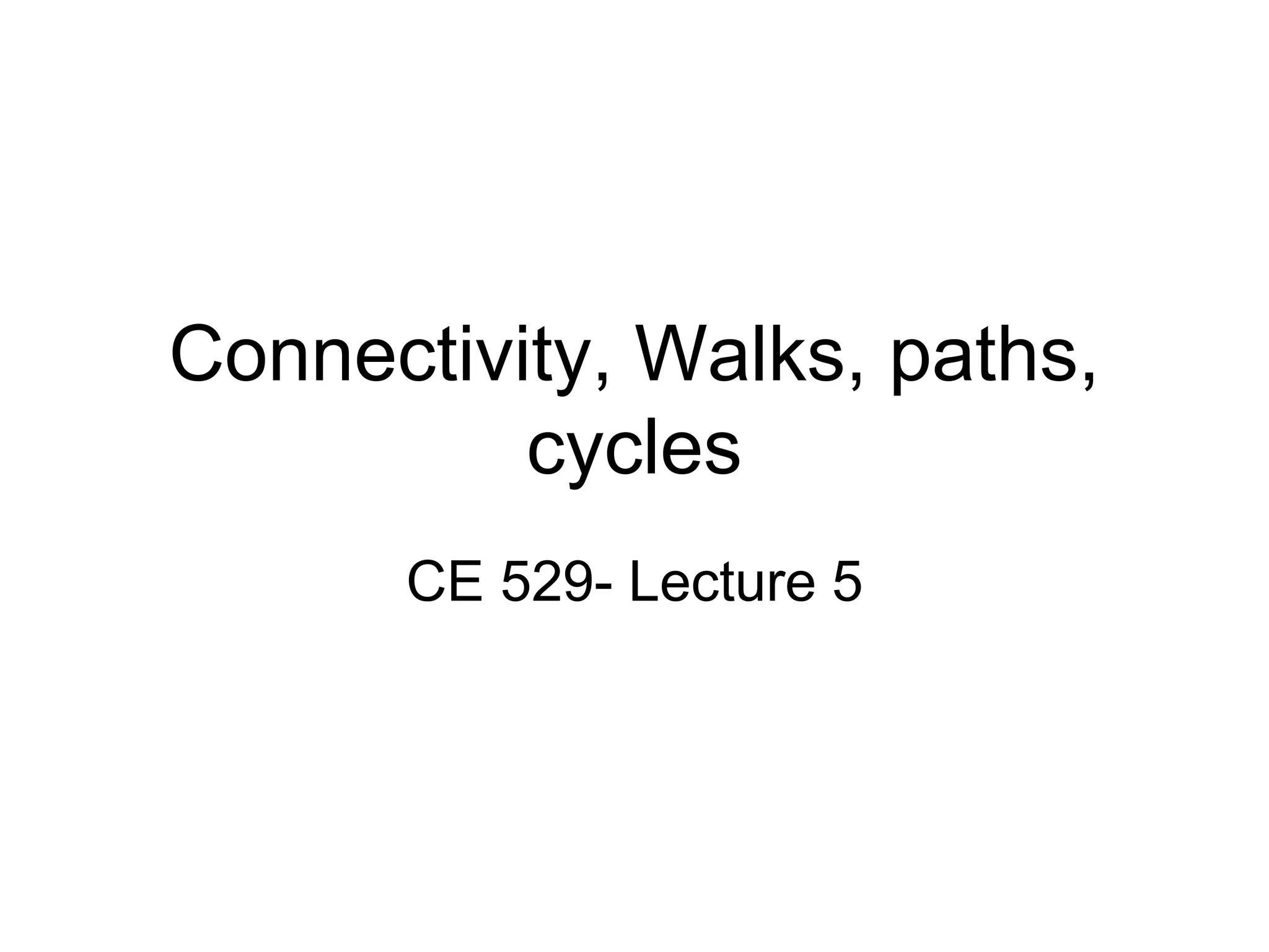 transportation network analysis lecture 5 | PPT