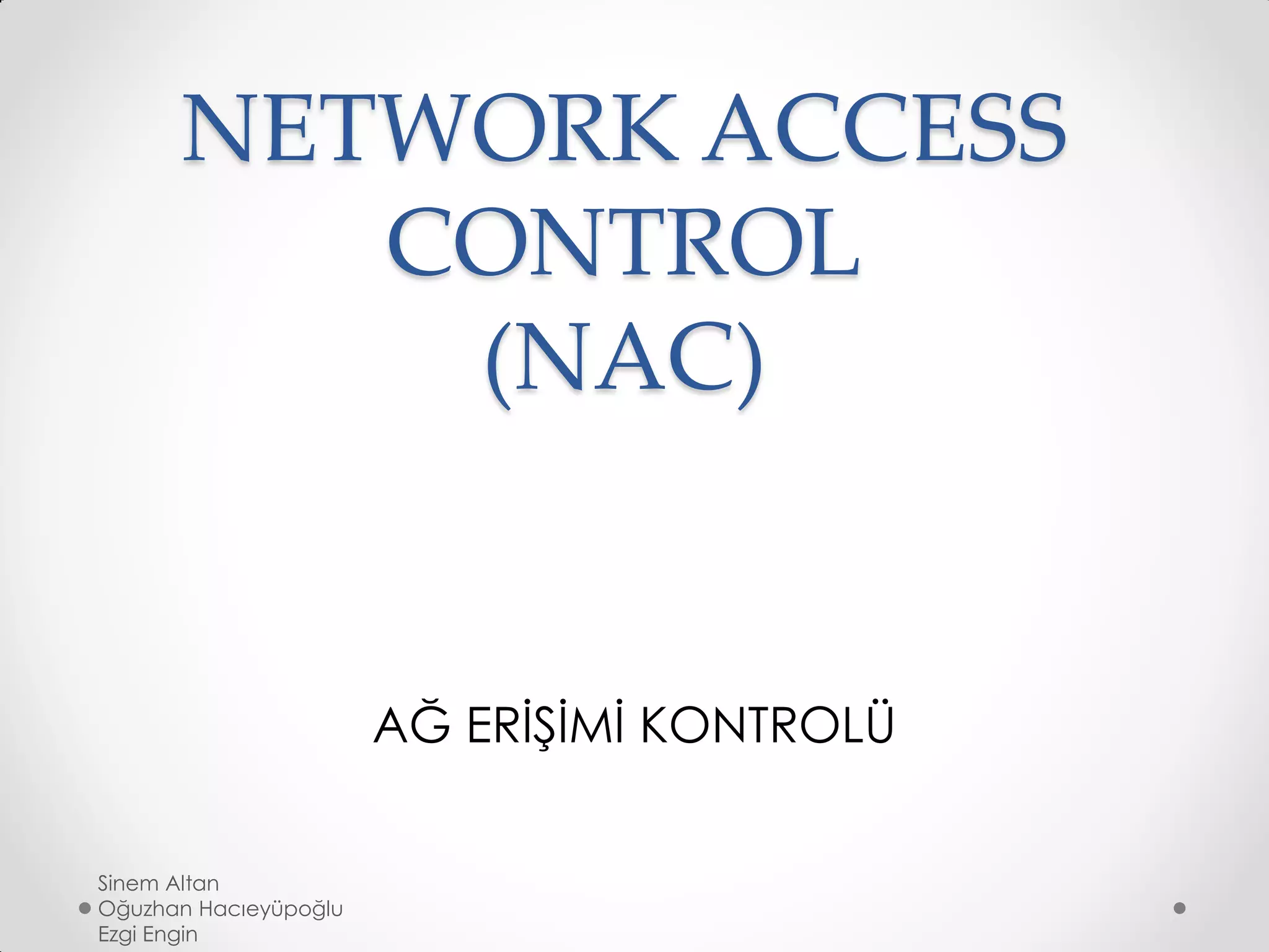 Network access control | PDF