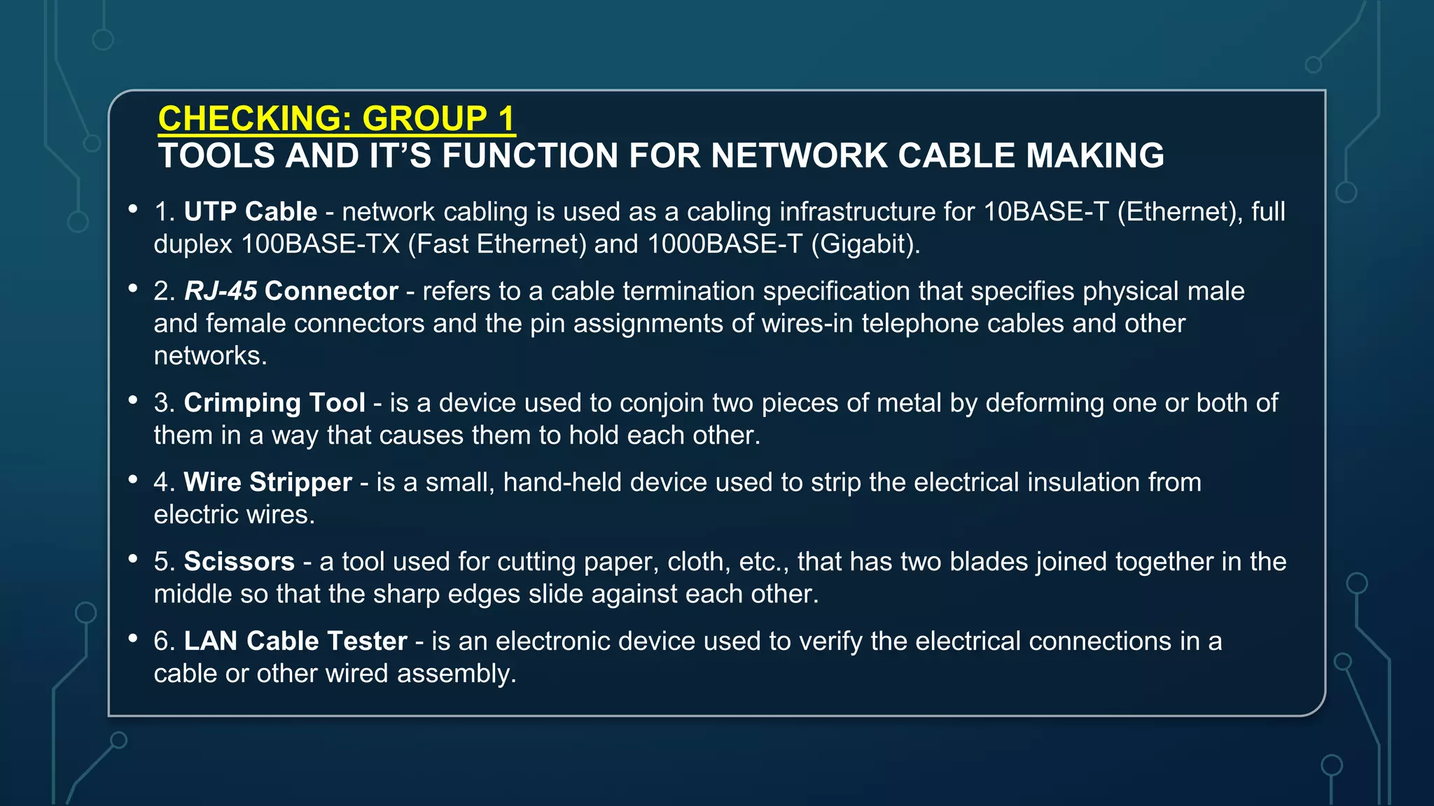 Network activity checking | PPTX