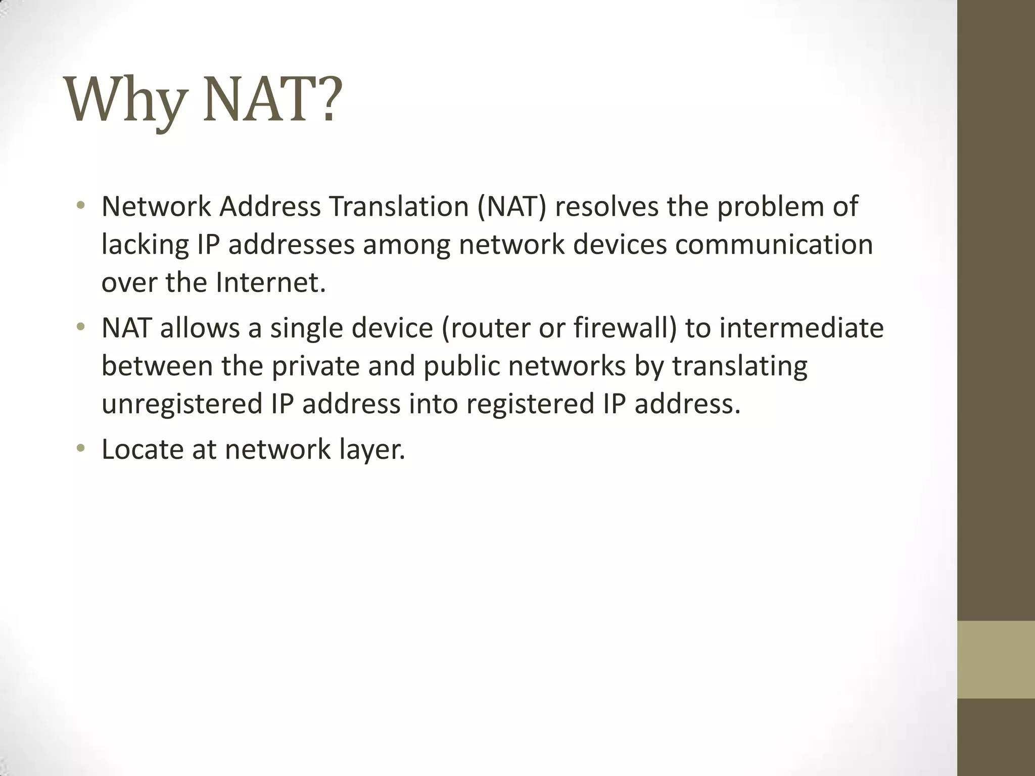 Network address translation | PPTX