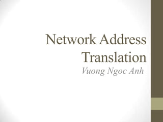 Network address translation | PPTX