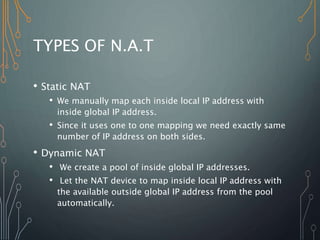 Network address translation | PPTX