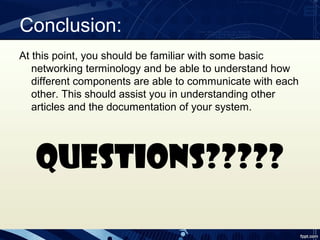 Network administration and Management | PPT