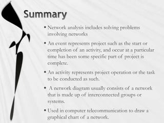 Network analysis | PPT