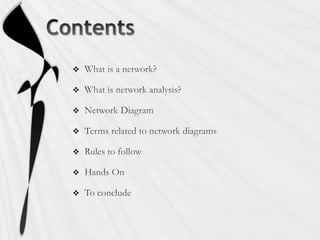 Network analysis | PPT